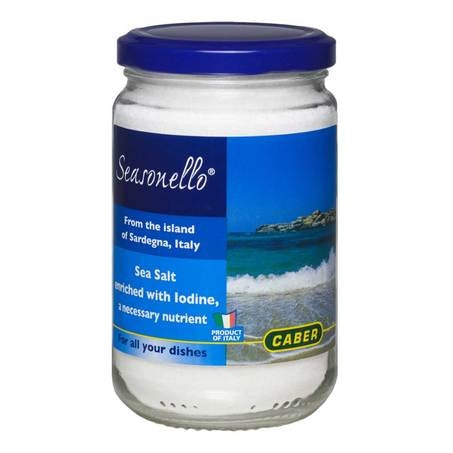 Seasonello Iodized Fine Sea Salt – Italian Sea Salt 7.05oz.